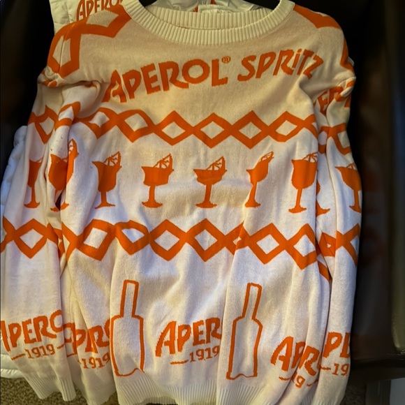 Sweaters | Aperol Spritz Orange And White Sweater | Poshmark